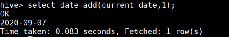 How to get the Current Date in Hive with examples