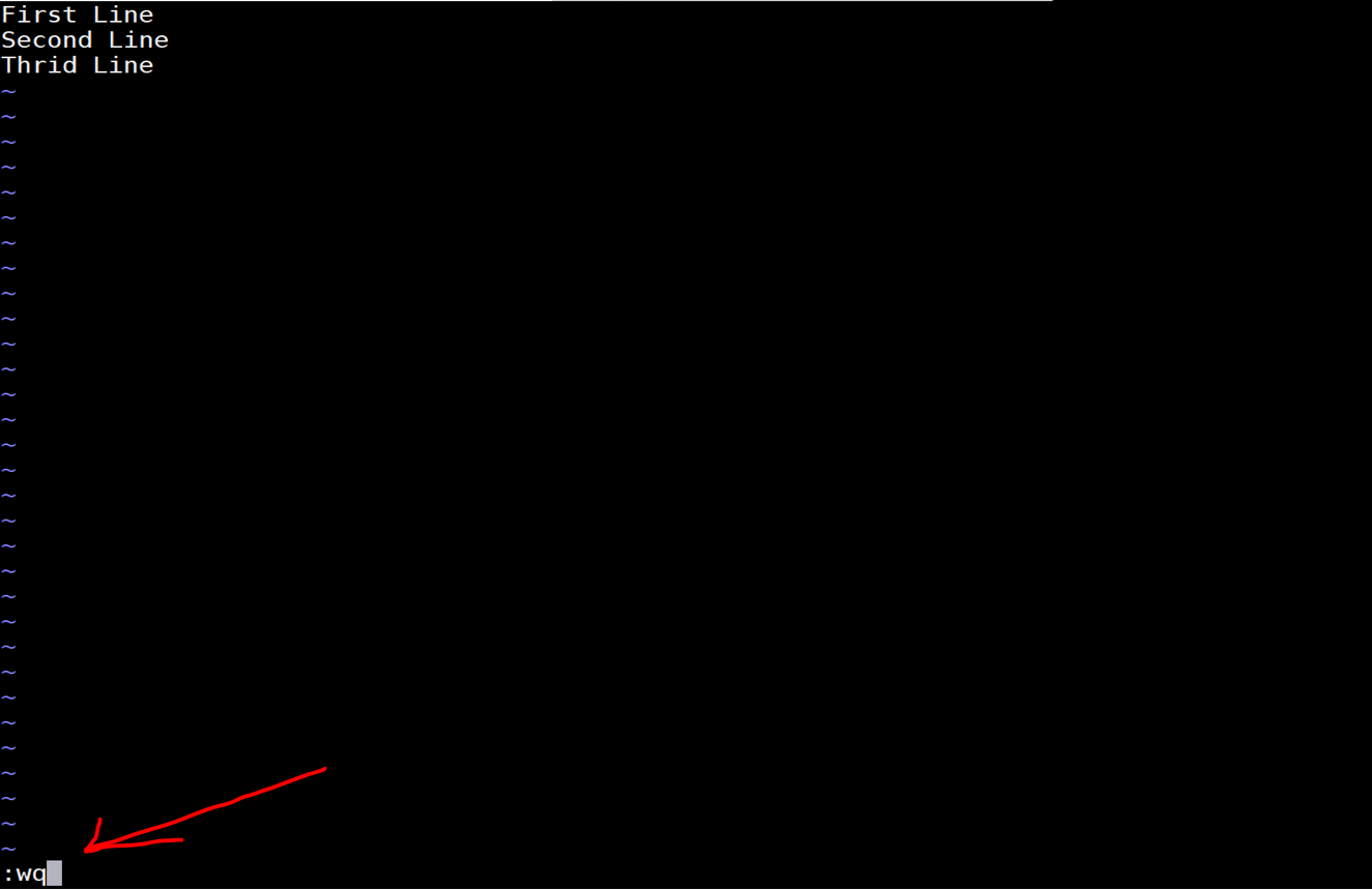 How To Create A File In Vim Editor And Saveexit The Editor
