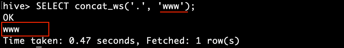 Concat and concat_ws function in Hive with examples